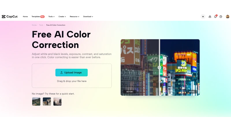 Free AI Color Correction - Shopping Kim Free AI Color Correction - Shopping Kim